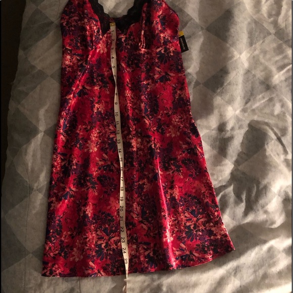 Ambrielle | Intimates & Sleepwear | Floral Negligee Slip Shimmery Soft ...